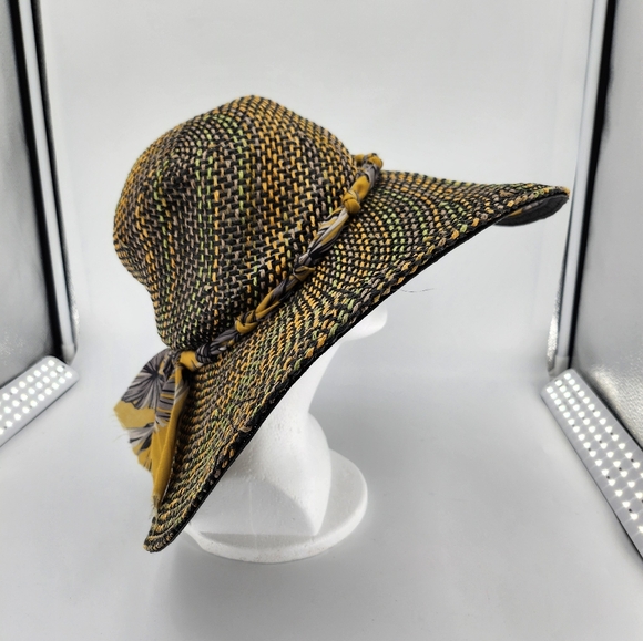 Jessica Simpson | Accessories | Jessica Simpson Paper Floppy Hat | Poshmark